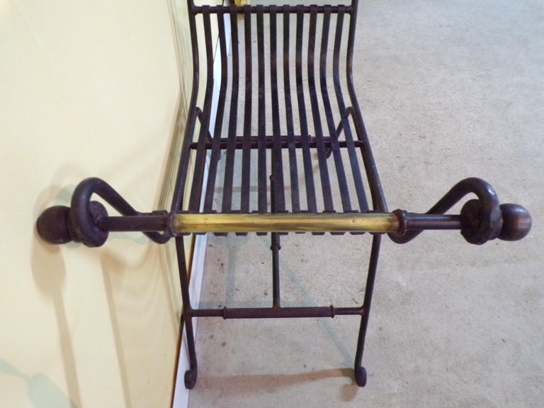 Curule X Frame Metal Chair at 1stDibs | curule chair