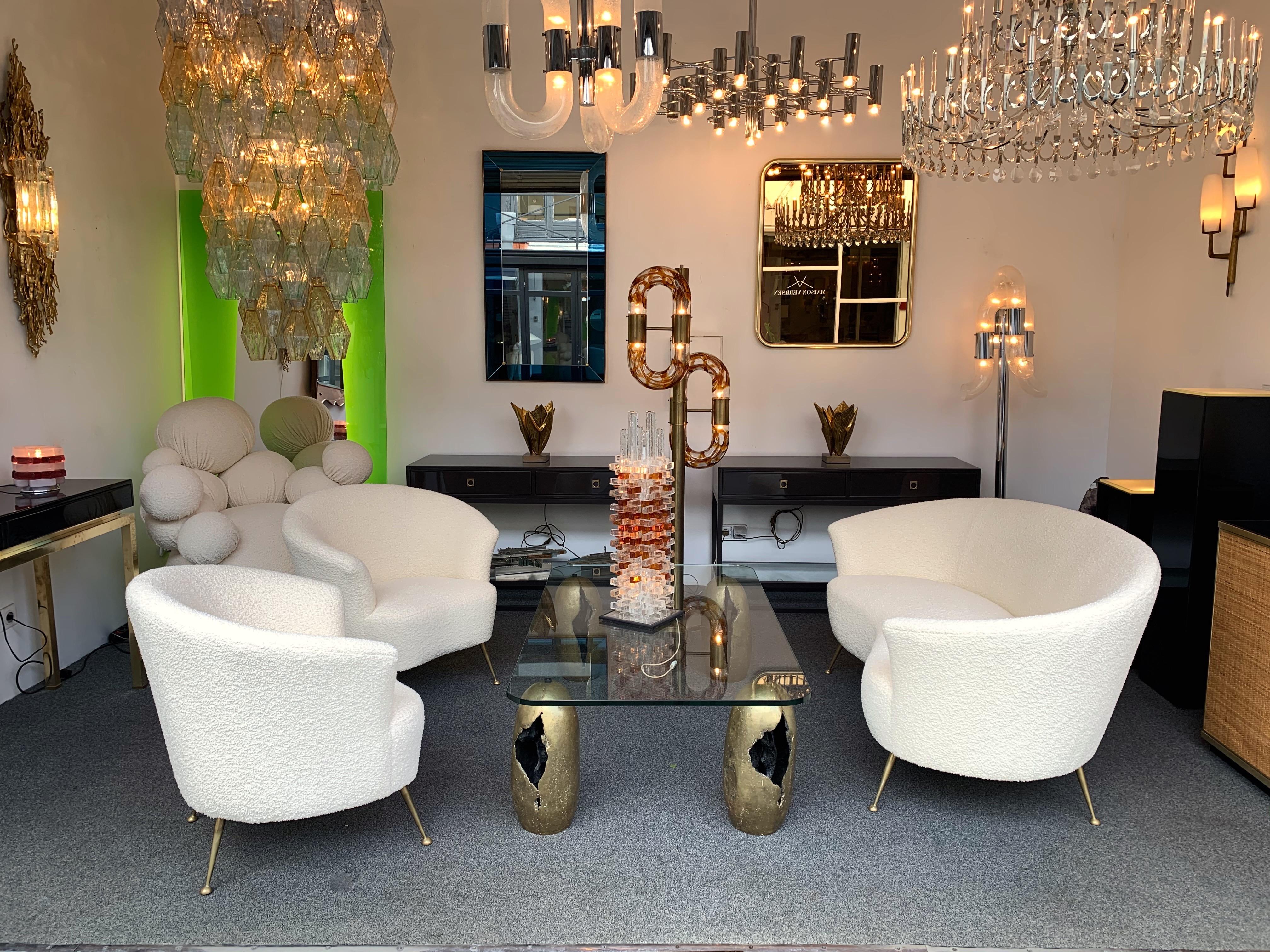 Curve Living Room Set Armchairs Sofa by Carlo Monti for CMG, Italy ...