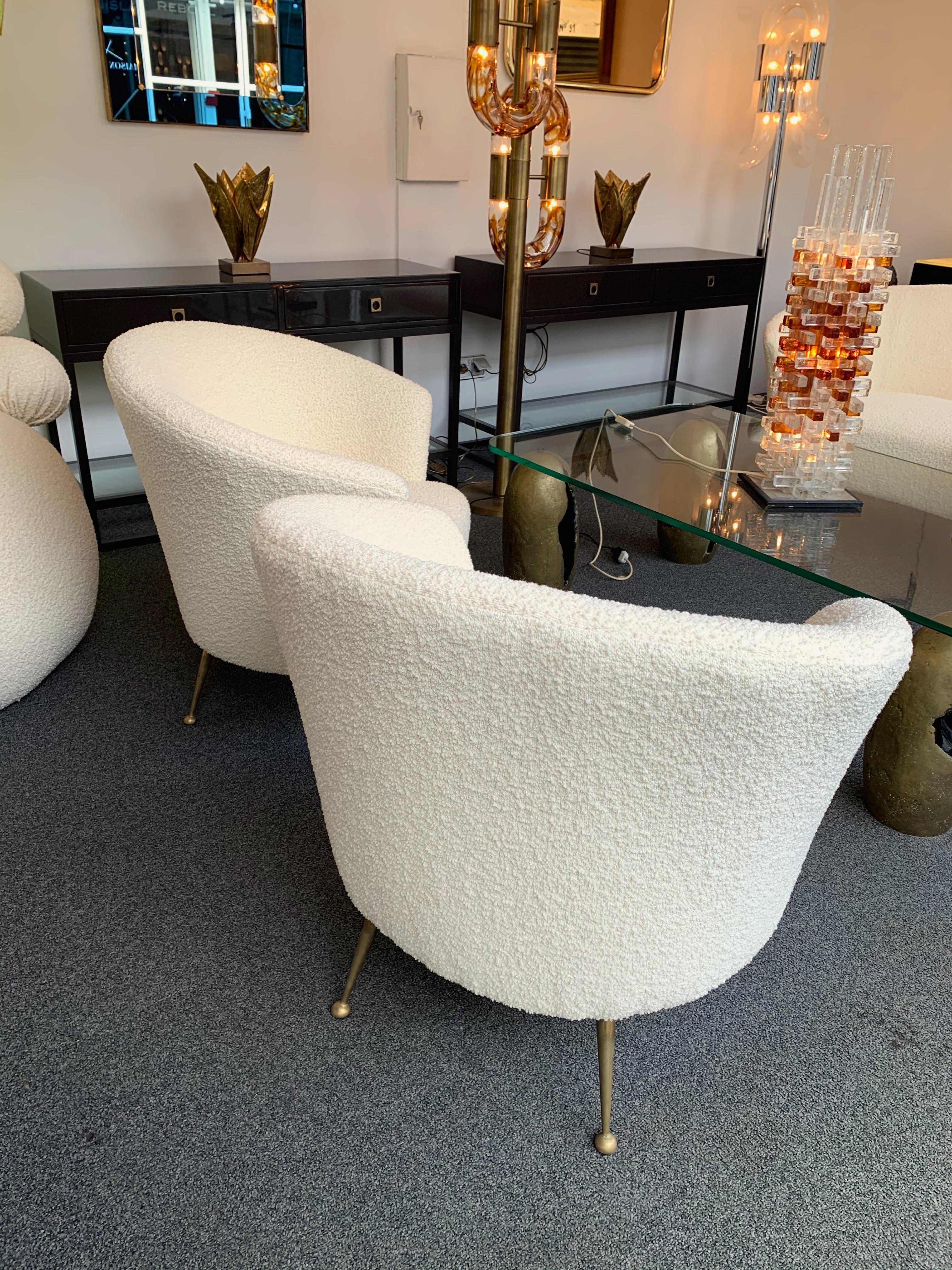 Curve Living Room Set Armchairs Sofa by Carlo Monti for CMG, Italy ...