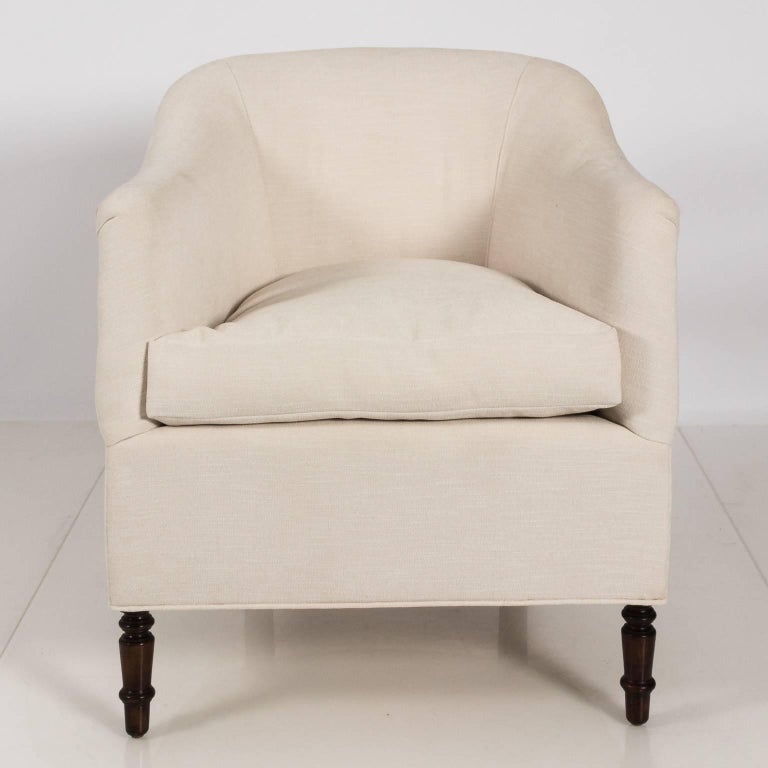 Curved Back Club Chairs at 1stDibs