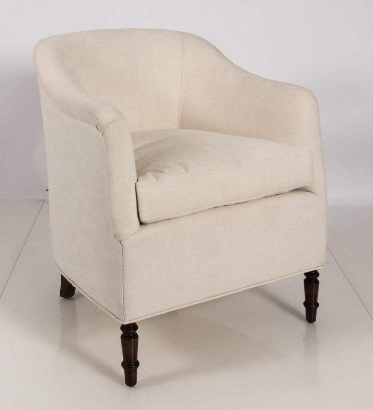 Curved Back Club Chairs at 1stDibs