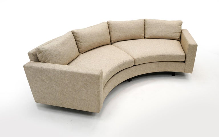 Curved Clip Sofa by Ransom Culler for Thayer Coggin, Newer Production ...
