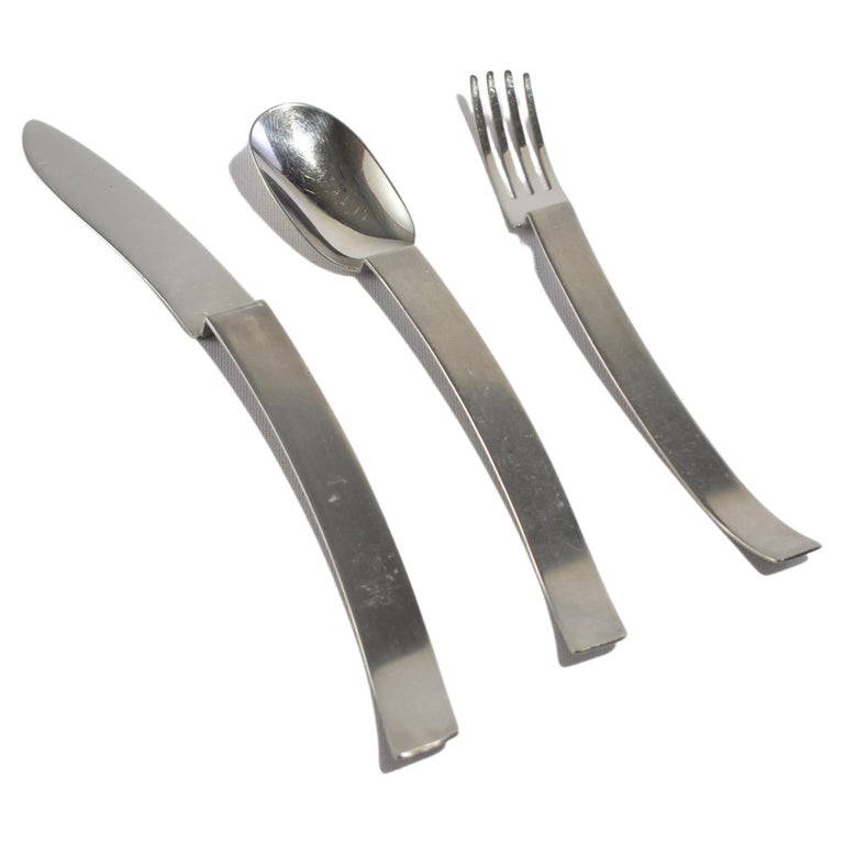 Curved Flatware Set For Sale at 1stDibs