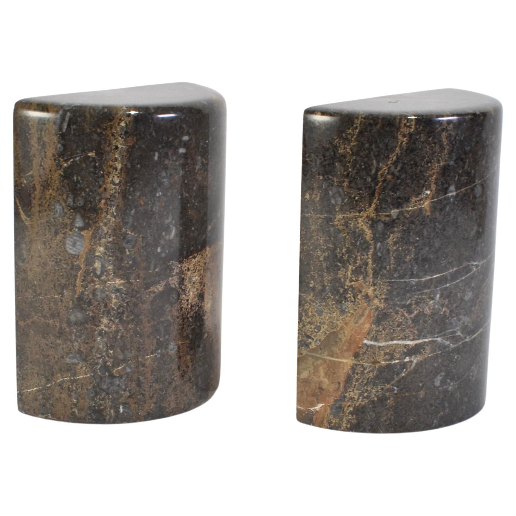 Curved Marble Bookends For Sale at 1stDibs