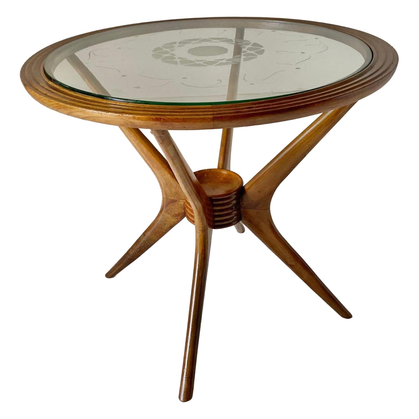 Spiral Table with Glass Top Benchmade by Hawaiian Furniture Maker Rock ...