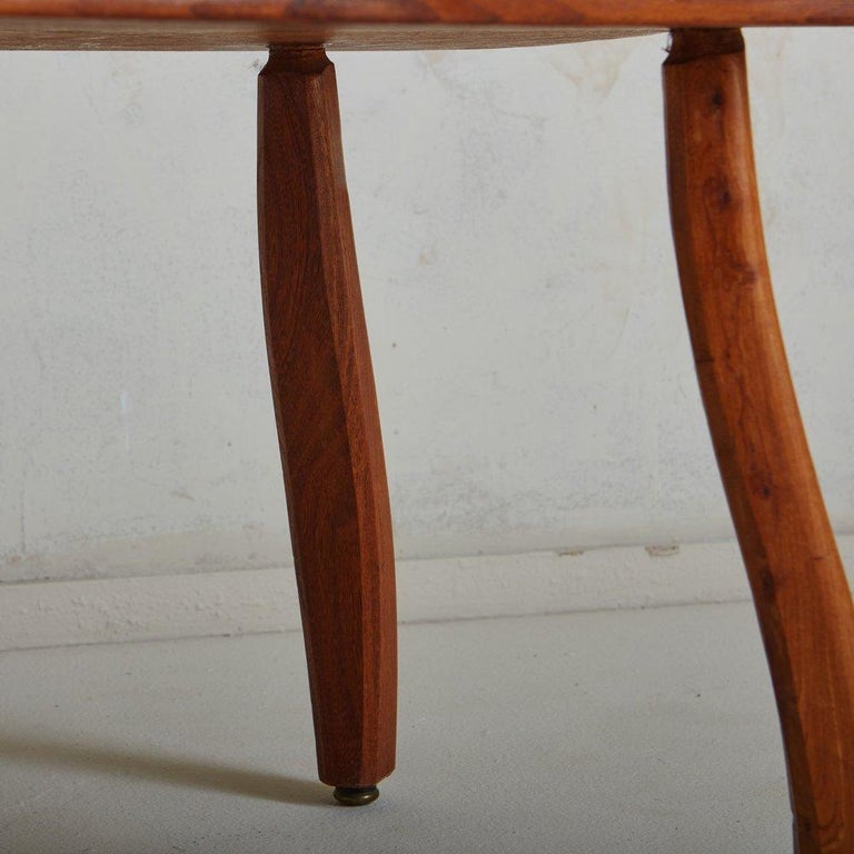 Curvilinear Wood Coffee Table, France, 1960s For Sale at 1stDibs