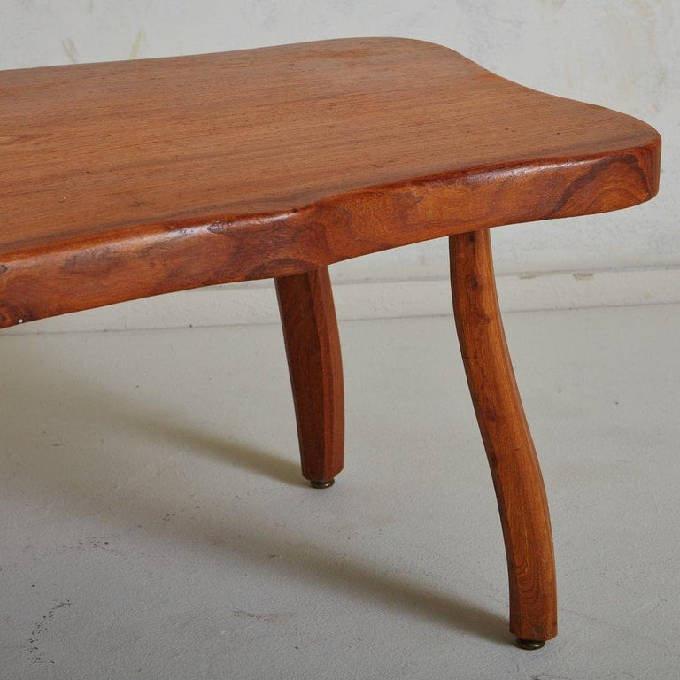 Curvilinear Wood Coffee Table, France, 1960s For Sale at 1stDibs
