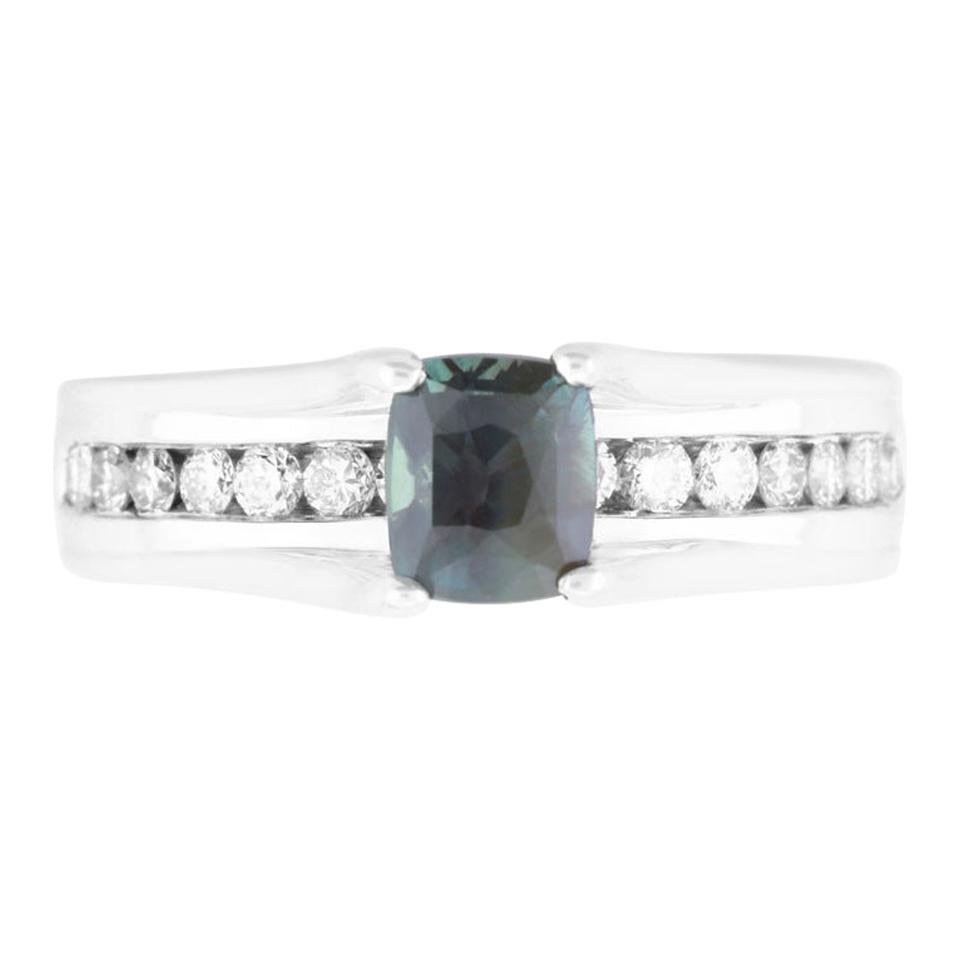 Very Rare Russian Alexandrite and Diamond Engagement Ring at 1stDibs ...