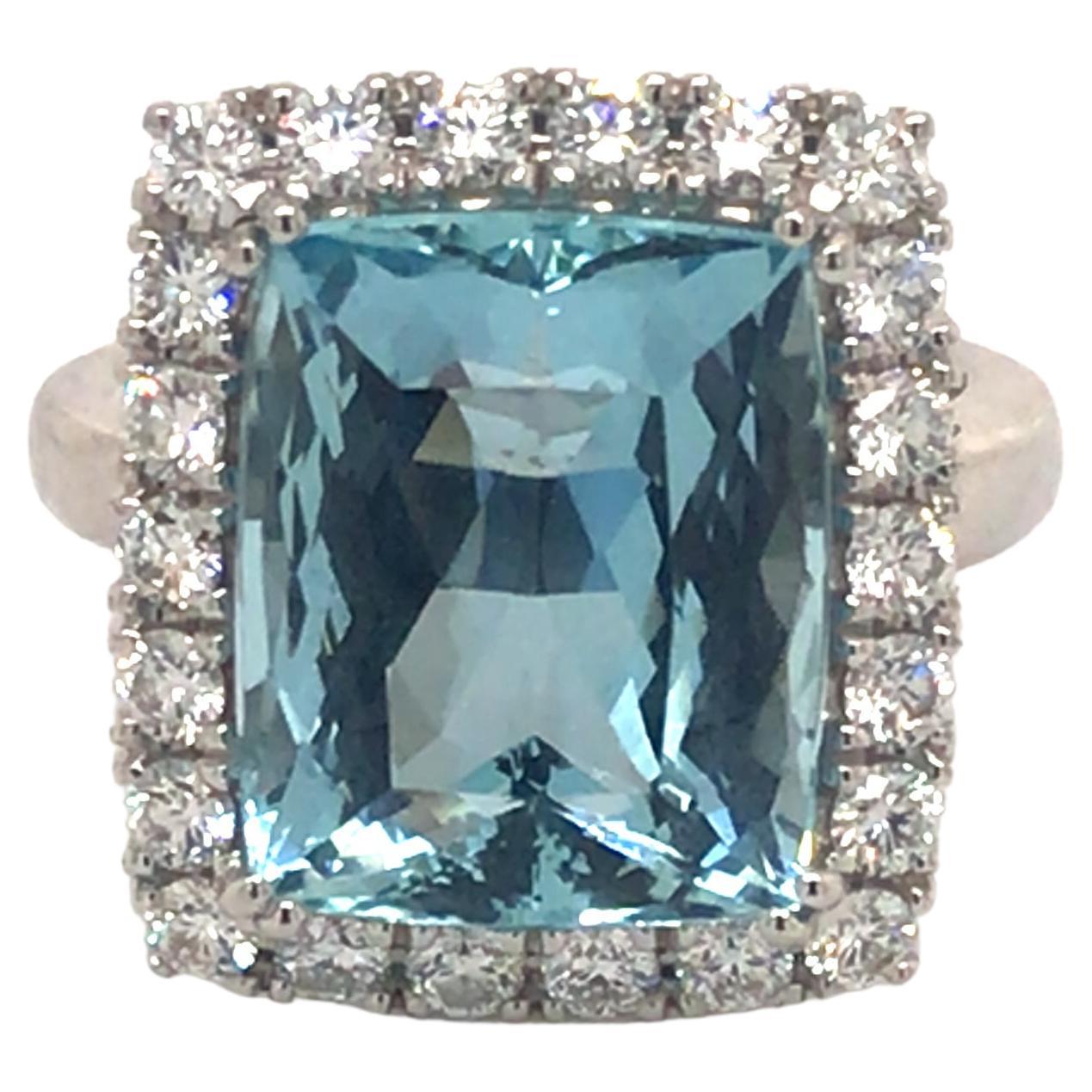 Spectacular Green-Aquamarine Asscher Cut Cocktail Ring at 1stDibs ...