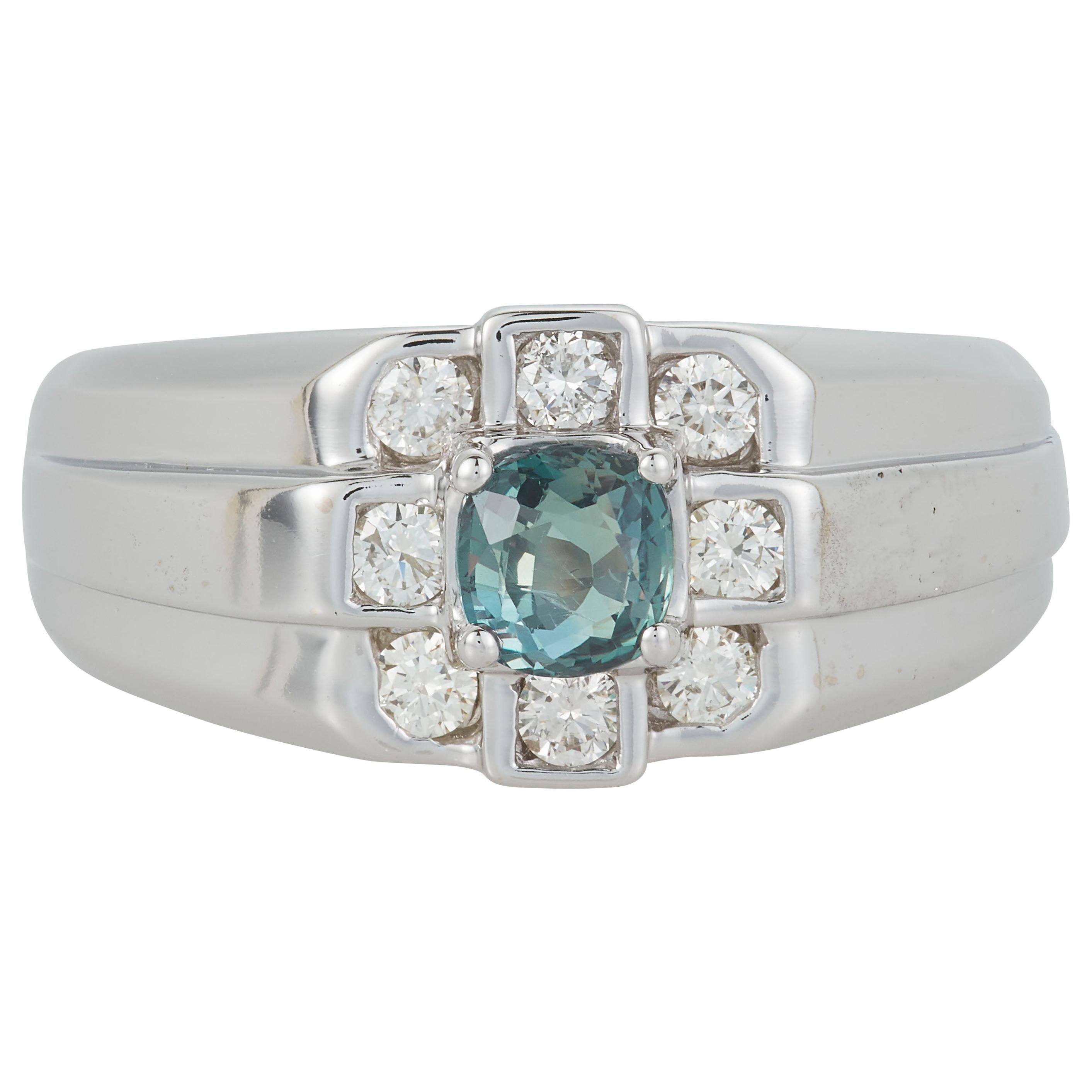 Alexandrite Natural Color Change Pear Shape Diamond Halo Split Shank ...