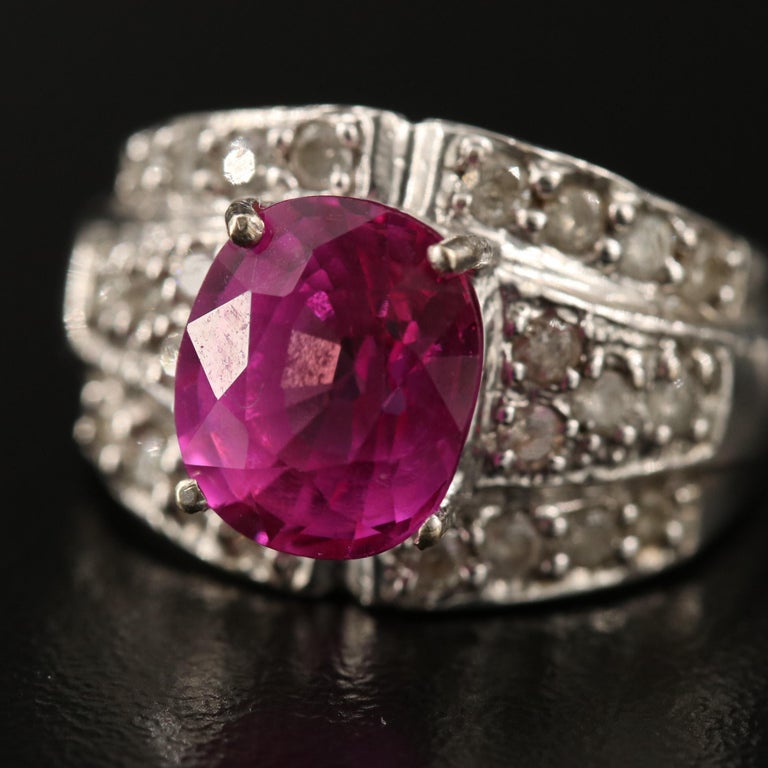 Customizable Cushion Cut Ruby Engagement Ring Antique Ruby Wedding