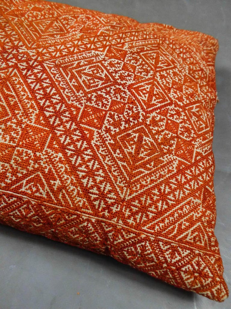 Cushion in embroidery of Fez - Morocco around 1900 at 1stDibs