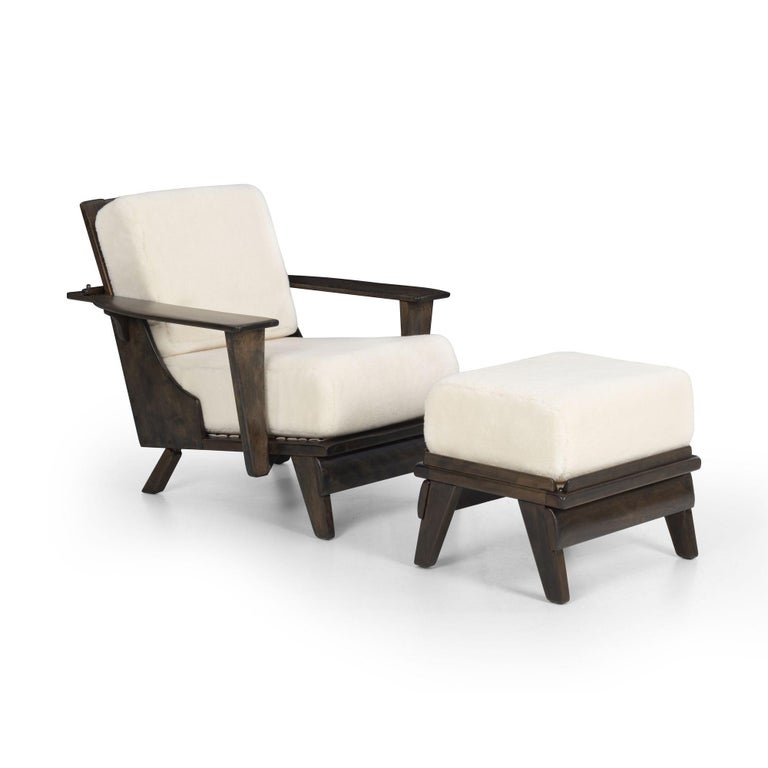 Cushman Lounge Chair and Ottoman For Sale at 1stDibs