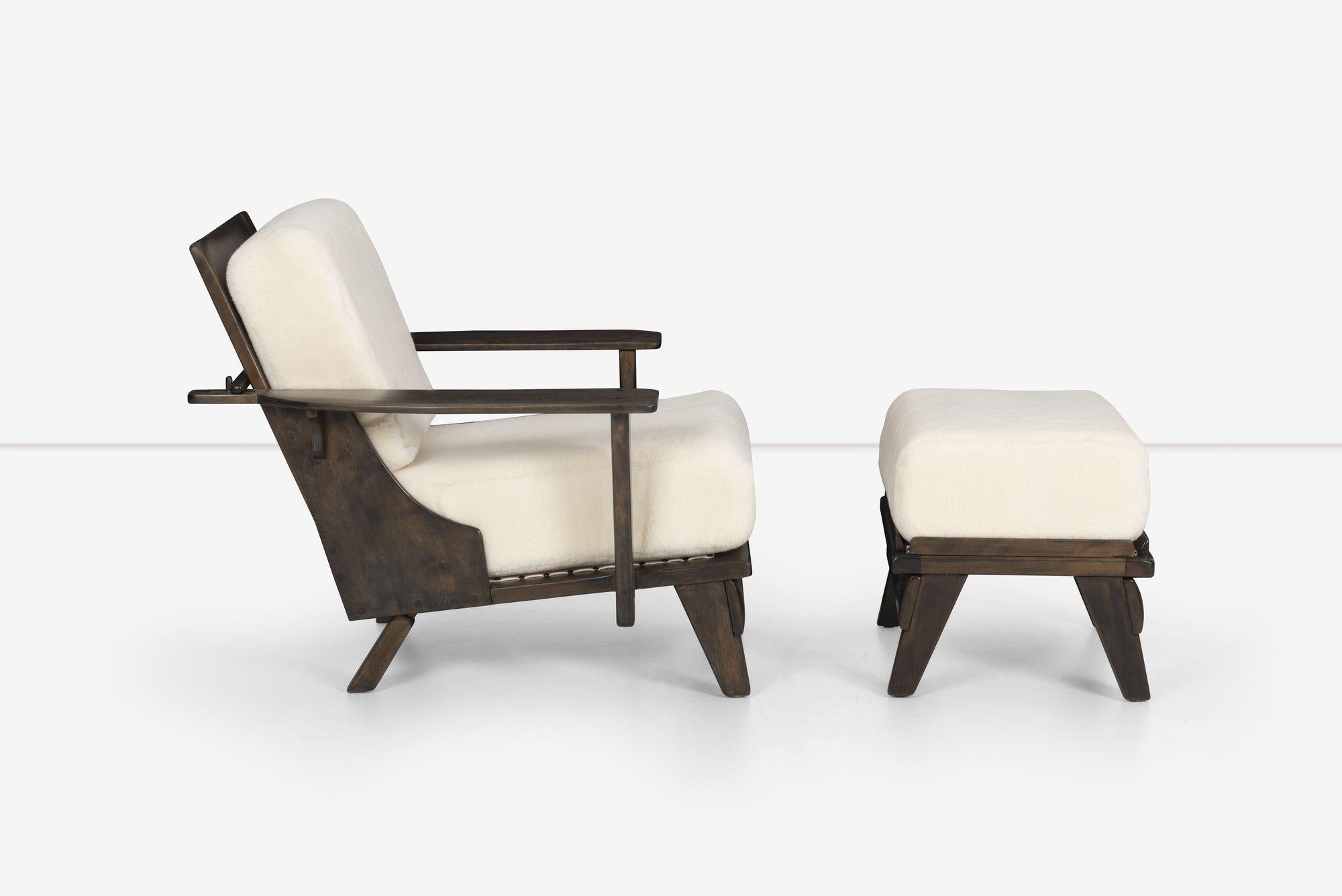 Cushman Lounge Chair and Ottoman For Sale at 1stDibs