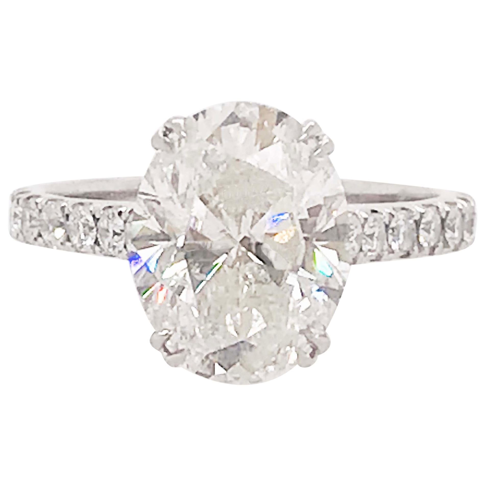 Diamond Engagement Ring, 0.50 Carat Round Brilliant Estate 14 Karat ...
