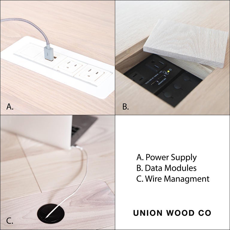Custom "A-Frame" Conference Table Made from Solid Wood and Metal ...