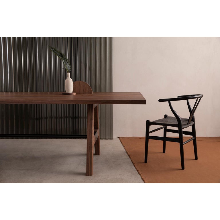 Custom "A-Frame" Conference Table Made from Solid Wood and Metal ...