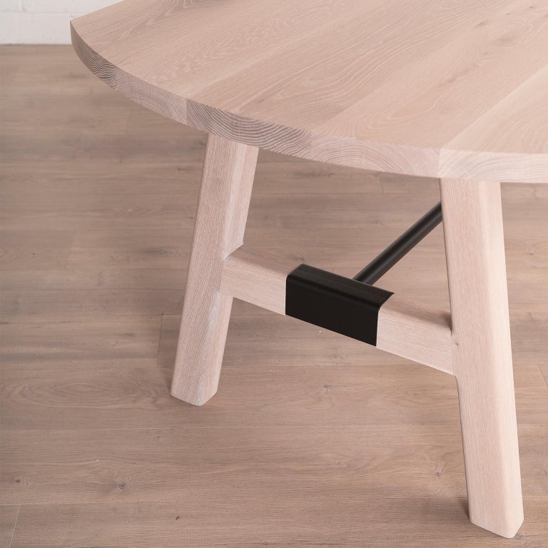 Custom "A-Frame" Conference Table Made from Solid Wood and Metal ...