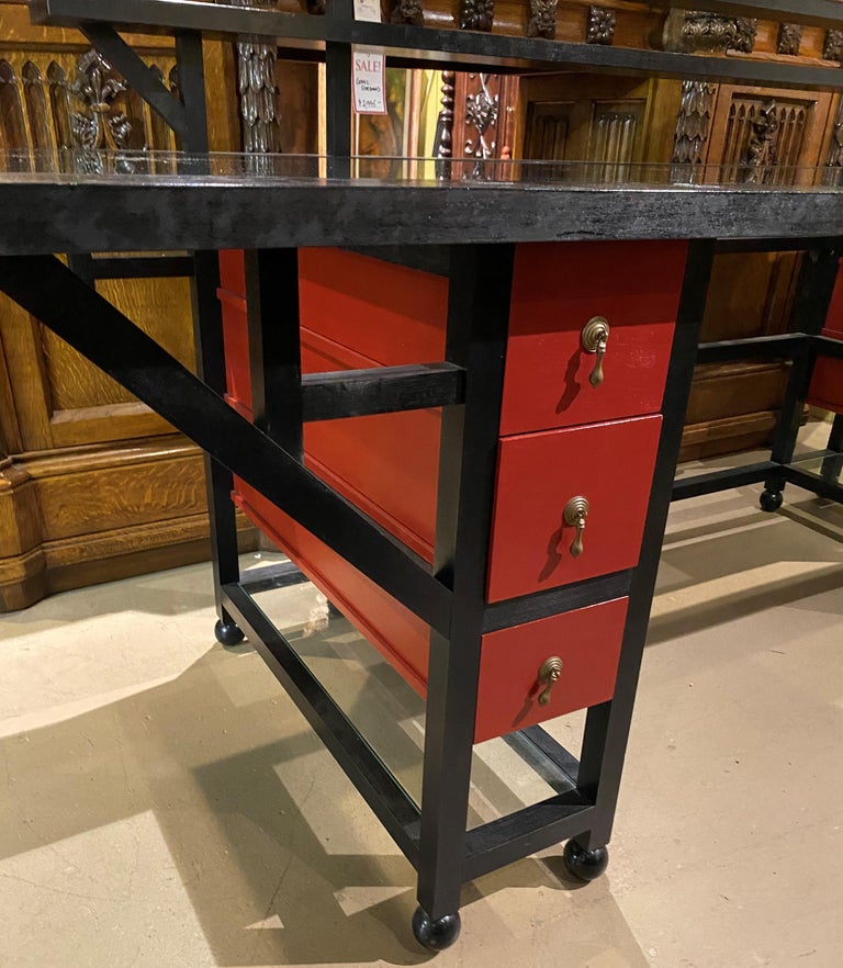 Custom Aesthetic Design Desk or Server in Cherry Wood by Paul Tuller ...