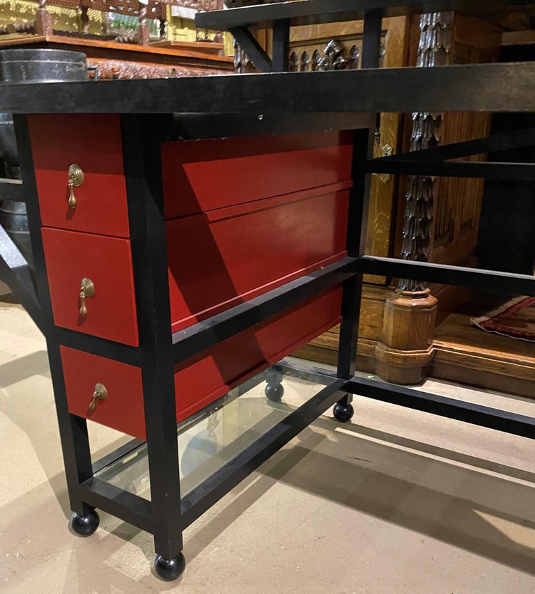 Custom Aesthetic Design Desk or Server in Cherry Wood by Paul Tuller ...