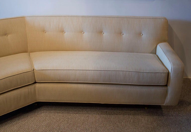 Custom Angular Sofa by Harvey Probber with Sofa Table / Writing Desk at ...