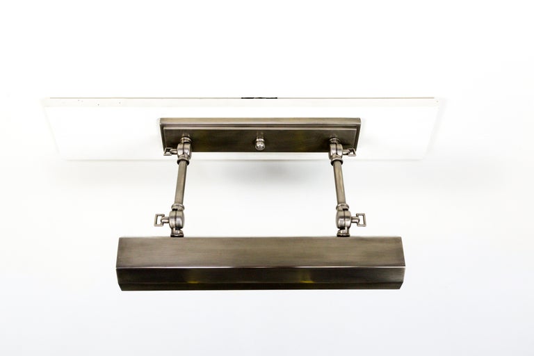 Custom Ann Morris Nickel Picture Light at 1stDibs