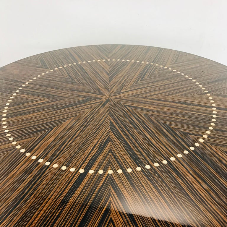 Custom Art Deco Round Dining Table at 1stDibs