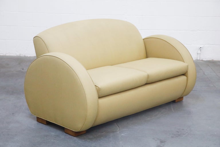 Custom Art Deco Style Loveseat at 1stDibs | art deco loveseat, art deco ...