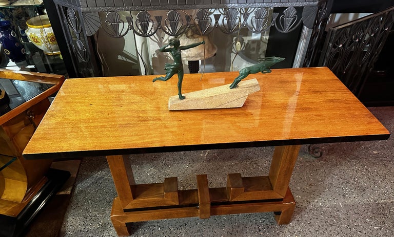 Custom Art Deco Two-tone French Style Console For Sale at 1stDibs