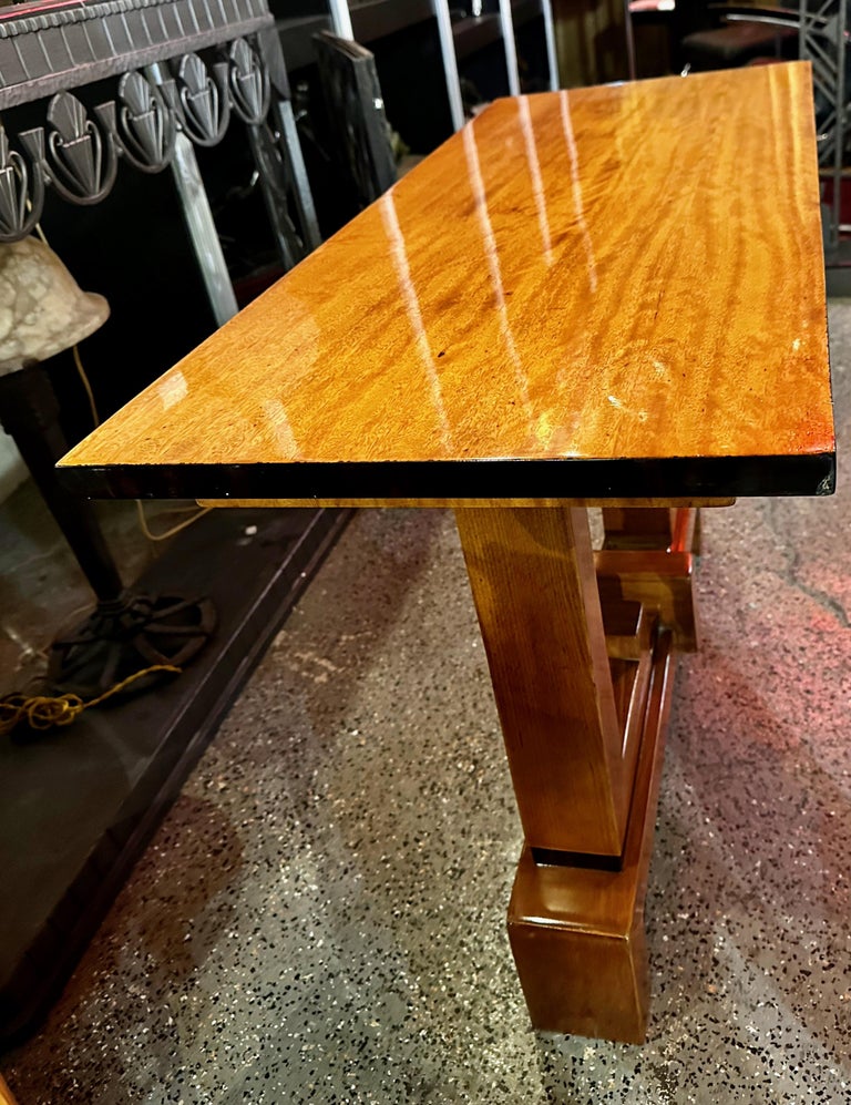 Custom Art Deco Two-tone French Style Console For Sale at 1stDibs