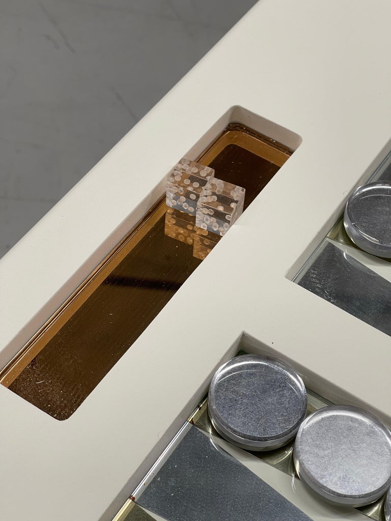 Custom 1980’s Backgammon Game Table For Sale at 1stDibs