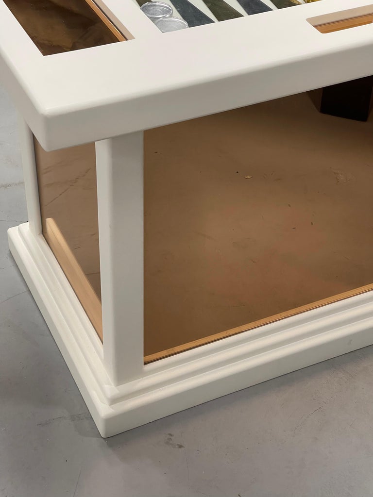 Custom 1980’s Backgammon Game Table For Sale at 1stDibs