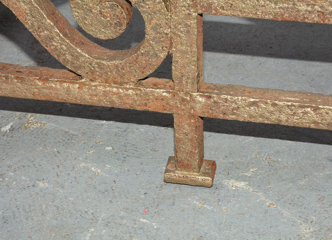 Custom Baroque-Style Wrought Iron Console Table or Server Base at ...