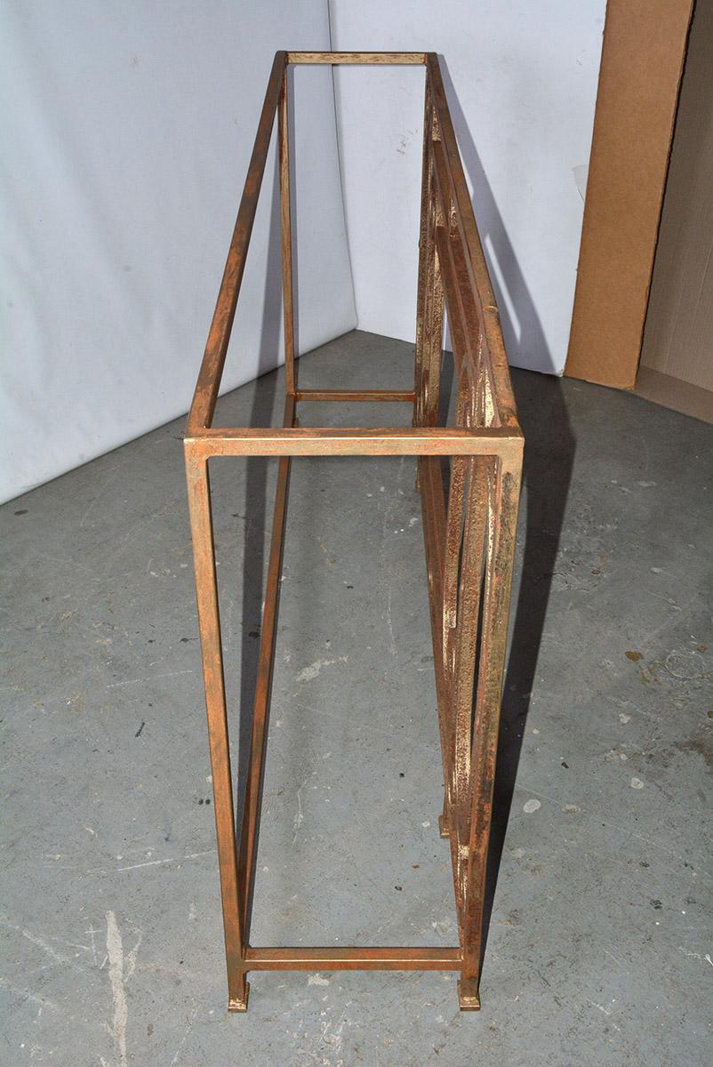 Custom Baroque-Style Wrought Iron Console Table or Server Base at ...