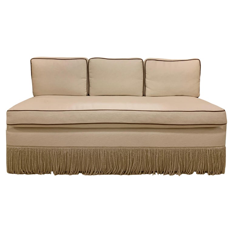 Custom Bench Upholstered in Schumacher Fabric with Sandra Jordan ...