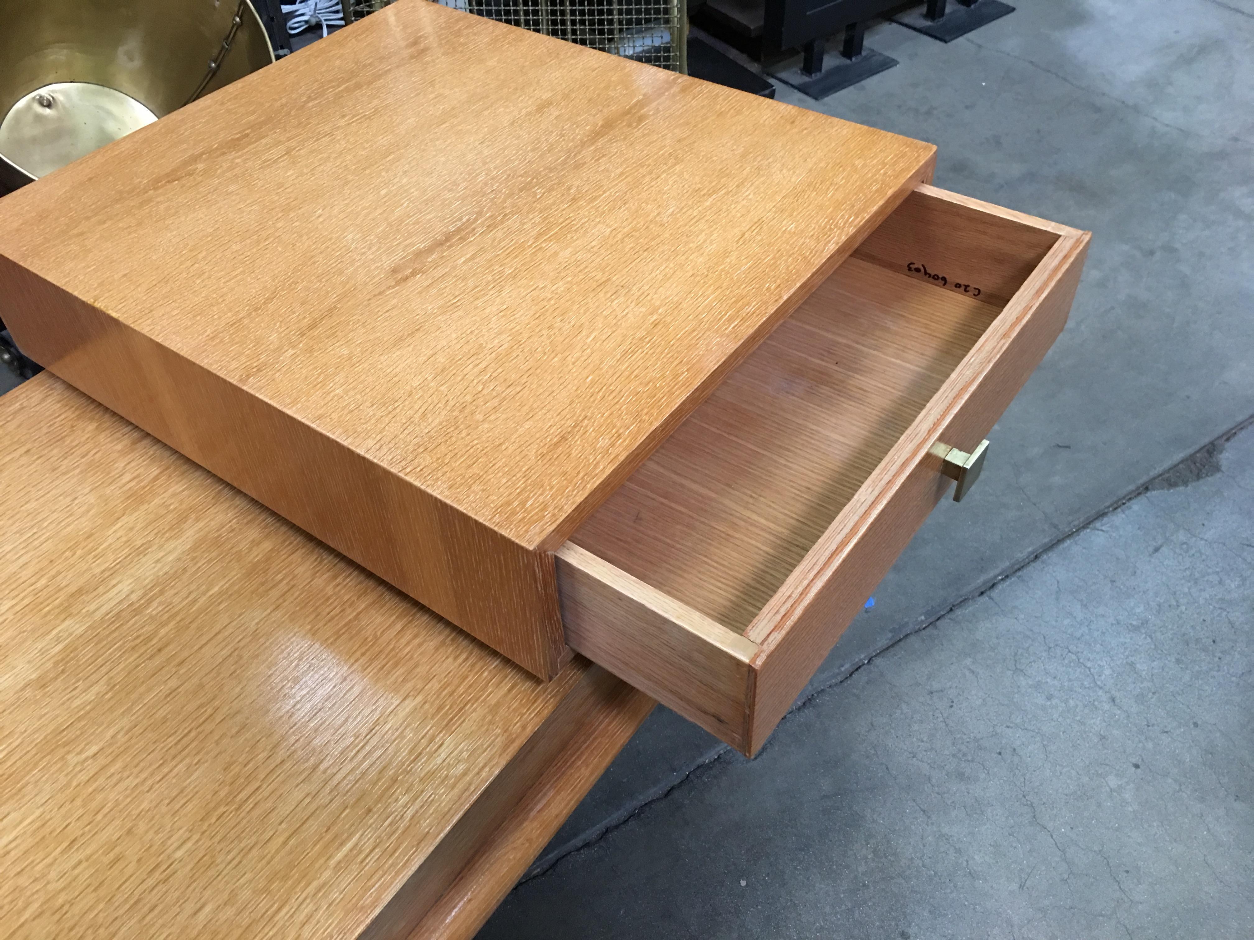 Custom Boutique Midcentury Coffee Table and Side Table Set with V ...