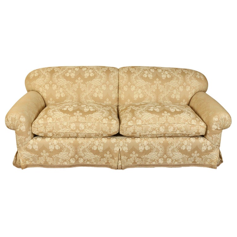 Custom Brunschwig and Fils English Roll Arm Sofa at 1stDibs