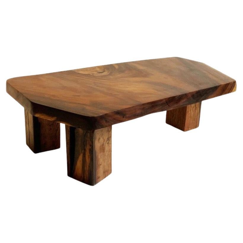 Custom Brutalist Asymmetrical Coffee Table For Sale at 1stDibs