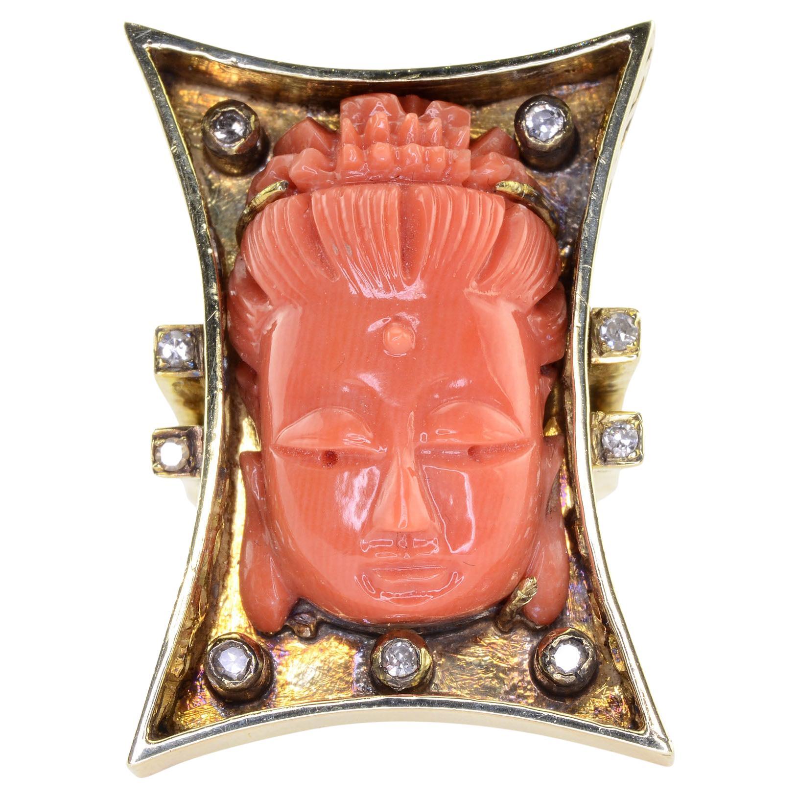 A Carved Coral Penholder and Penknife For Sale at 1stDibs