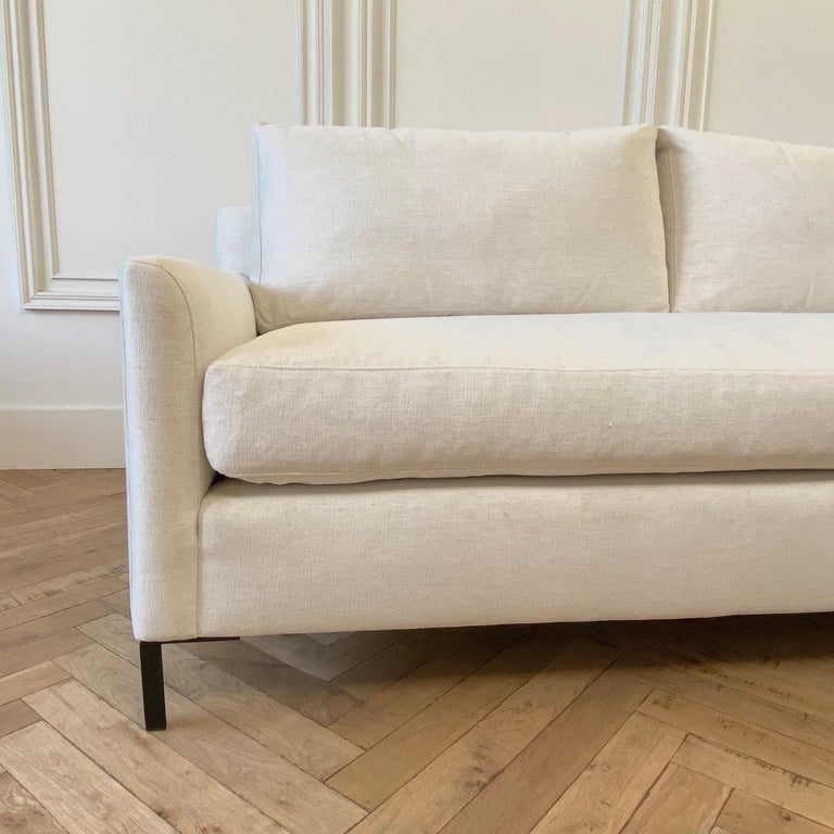 Custom Chaise One Arm Sofa Crypton Stain Resistant Fabric RAF For Sale ...