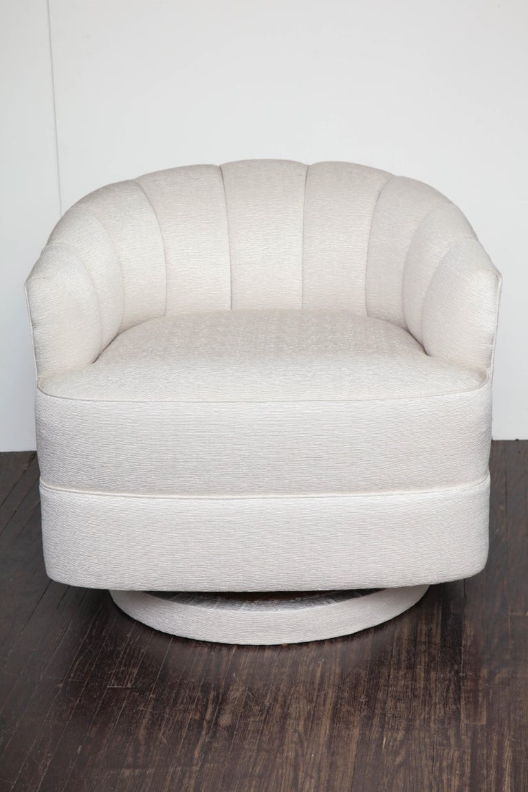 Custom Champagne Swivel Chair For Sale at 1stDibs | custom swivel chairs