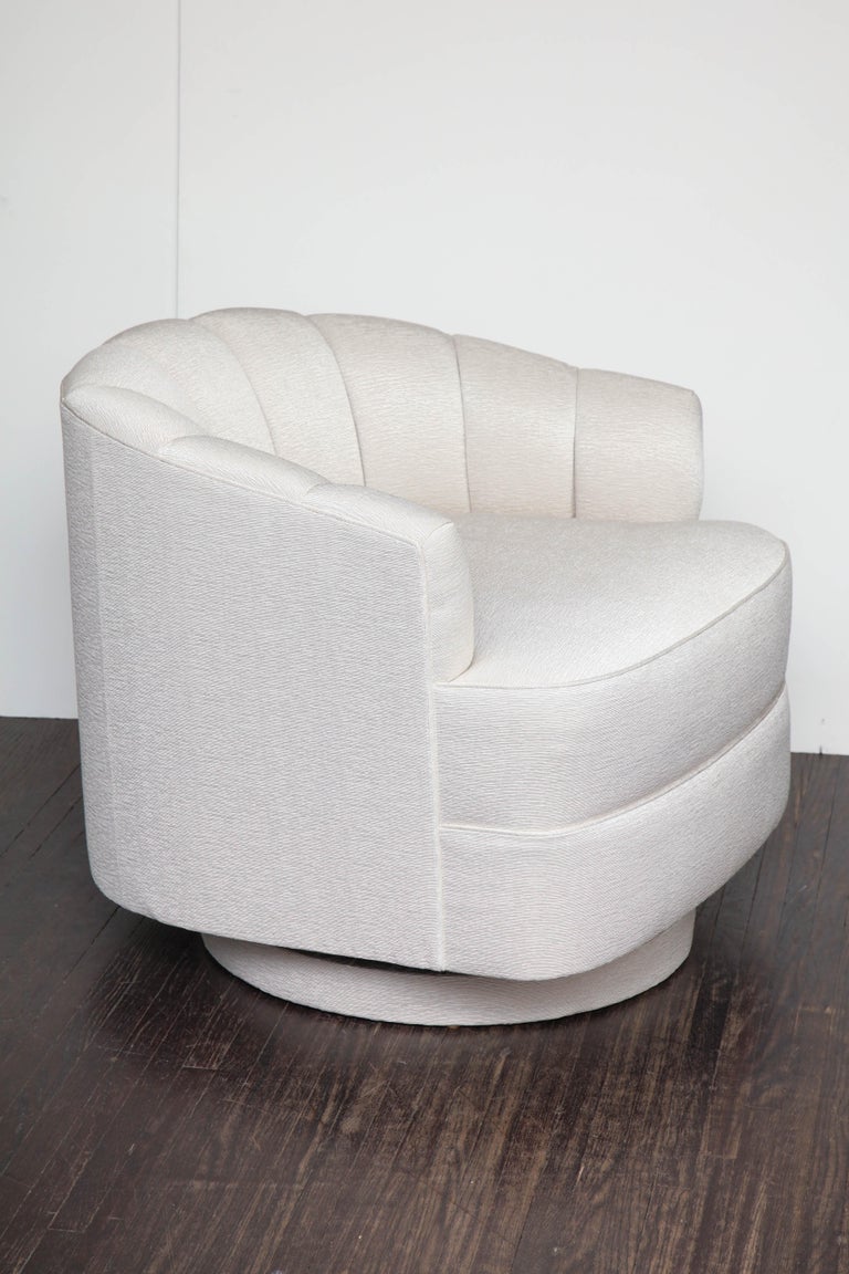 Custom Champagne Swivel Chair For Sale at 1stDibs | custom swivel chairs