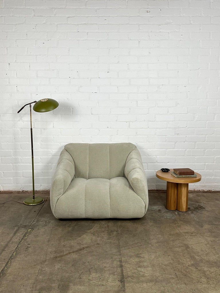 Custom Channel Tufted Lounge Chair For Sale at 1stDibs