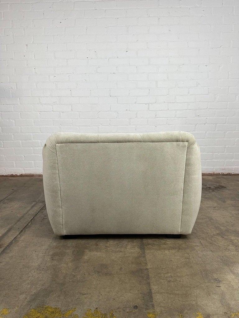 Custom Channel Tufted Lounge Chair For Sale at 1stDibs