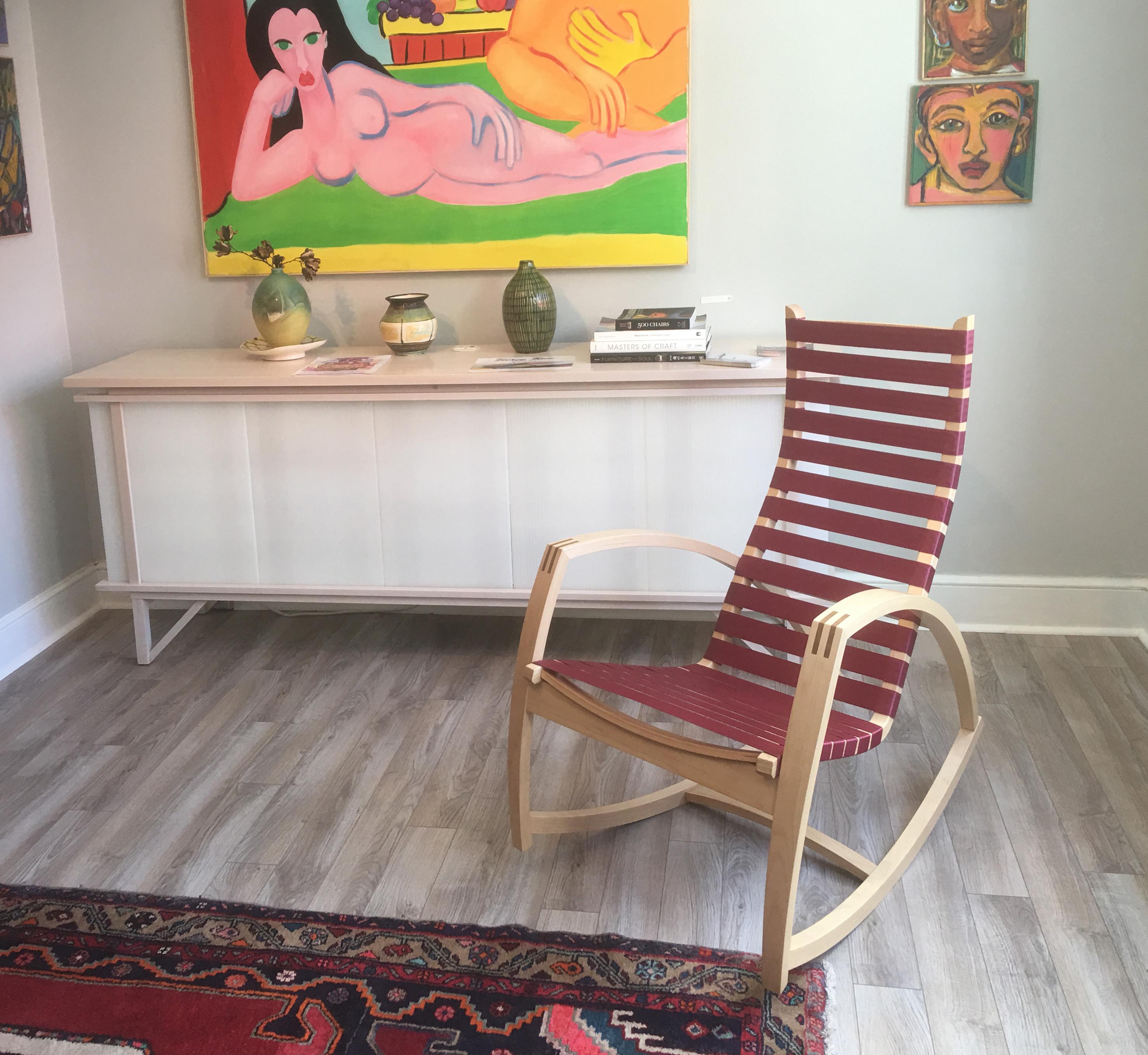 Custom Color Plybent Maple Rocking Chair by Peter Danko, Made in USA ...