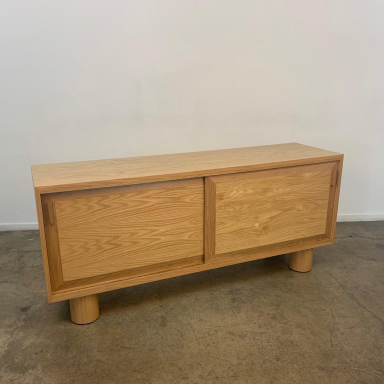 Custom Compact Sideboard in Oak For Sale at 1stDibs