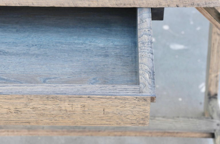 Custom Console Table Made from Oak, Built to Order by Petersen Antiques ...