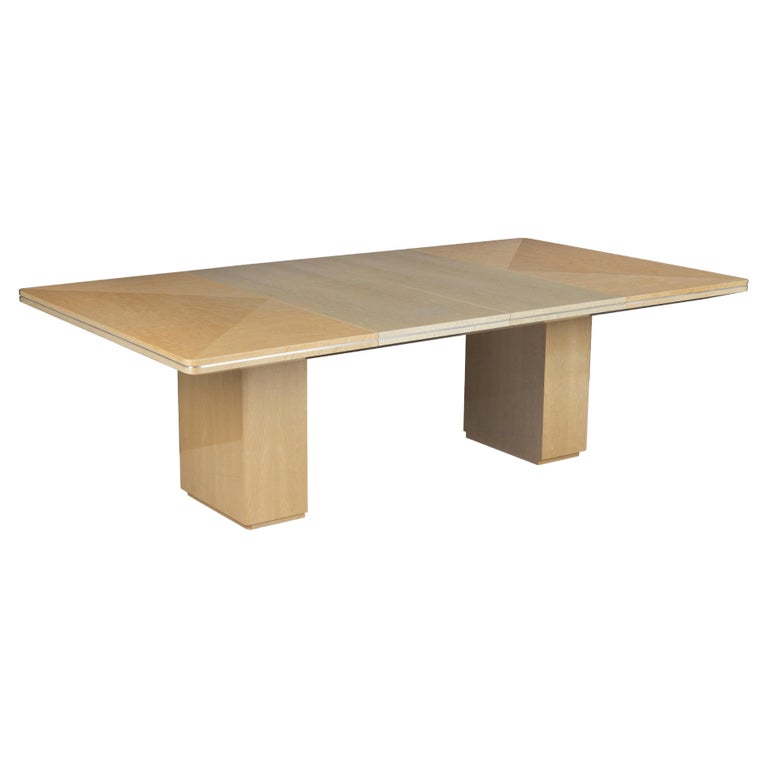 Custom Contemporary Two Tone Dining Table For Sale at 1stDibs