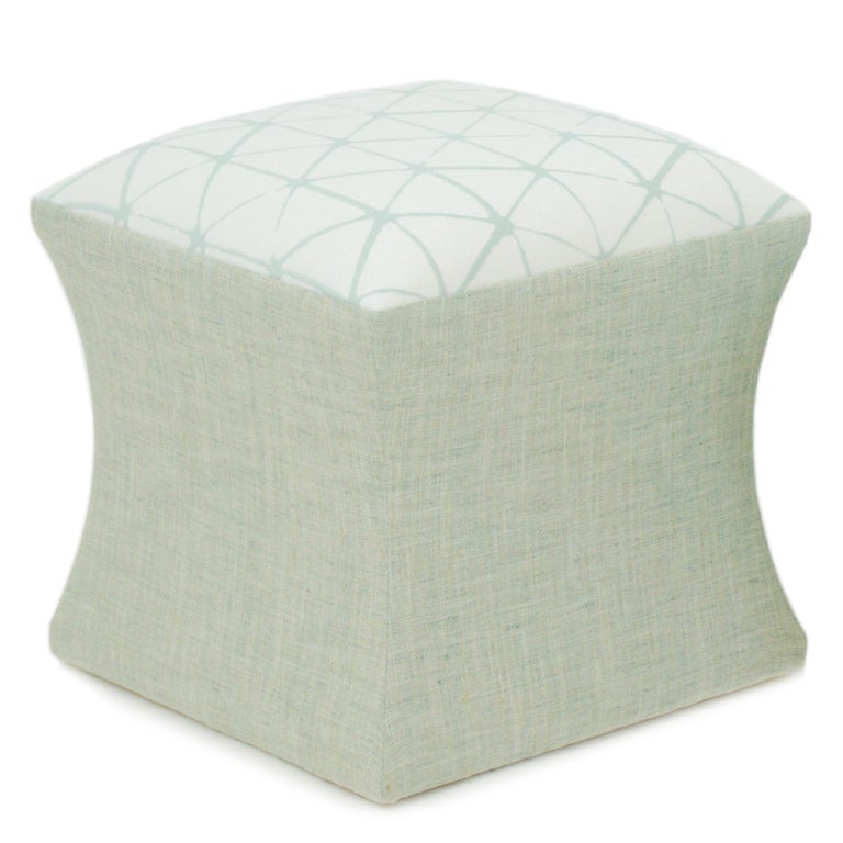 Custom Curved Ottoman For Sale at 1stDibs