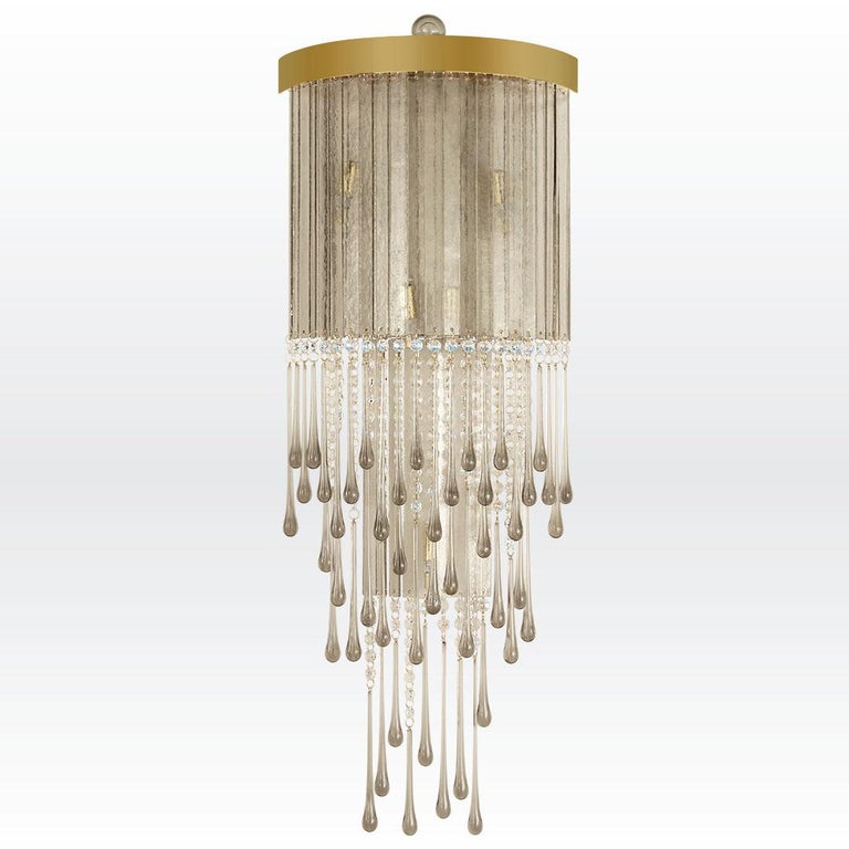 Custom "dancer" ceiling lamp + 2 wall lights at 1stDibs